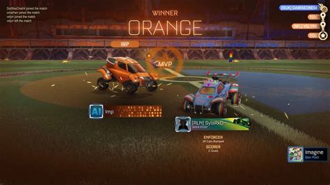 IMAGINE BEN PLATT PLAYER ANTHEM MVP ROCKET LEAGUE YouTube