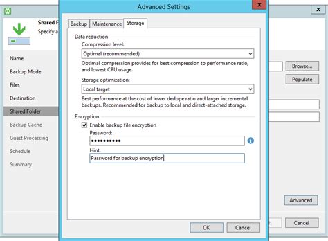 ストレージ設定 Veeam Agent for Microsoft Windows Guide