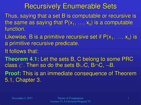 recursively enumerable sets ppt download