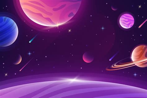 Space Background Cartoon