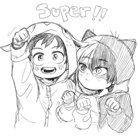 Deku And Todoroki Coloring Page Images And Photos Finder