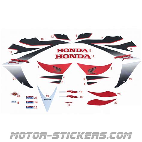 Honda CBR 1000RR Fireblade 2007 autocollants Autocollants moto de qualité