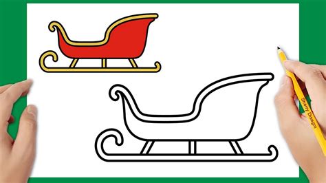 Come Disegnare La Slitta Di Babbo Natale Facile Disegni Di Natale