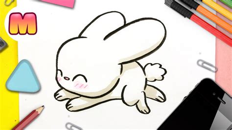 COMO DIBUJAR UN CONEJO KAWAII Dibujos kawaii fáciles Aprende a dibujar