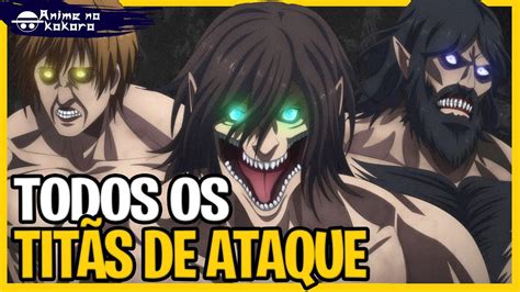 TODOS OS ANTIGOS TITÃS DE ATAQUE Invocados em On Titan