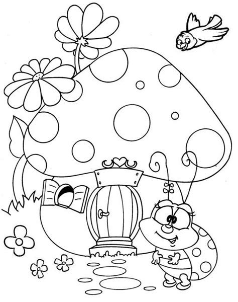 Desenhos Para Imprimir E Colorir Cogumelos Para Colorir