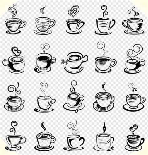 Hand Drawn Retro Coffee Mug Cafe Coffee Cup Png PNGWing