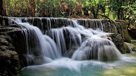 1 Hour Waterfall And Song Birds Relaxing Music Video Nature Sounds