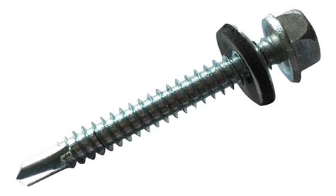 Tornillo Hexagonal Autoperforante Punta Mecha X Arandela De