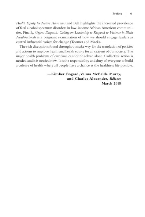 Front Matter Perspectives On Health Equity And Social Determinants Of