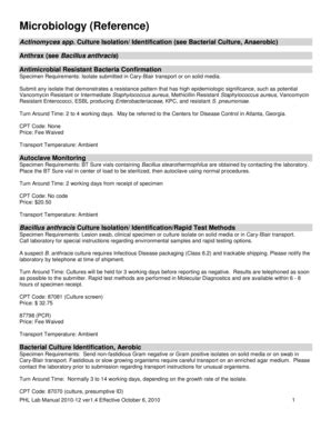 Fillable Online Dphhs Mt Microbiology Reference Dphhs Mt Fax Email