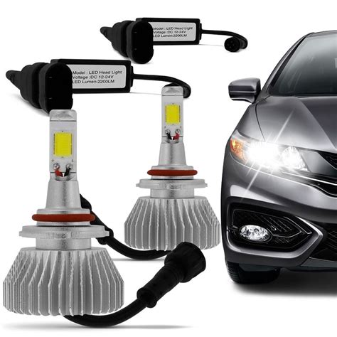 Kit Lâmpada Super Led Headlight H7 6000K 12V e 24V Efeito Xenon