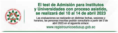 Pregrado Universidad Técnica Luis Vargas Torres