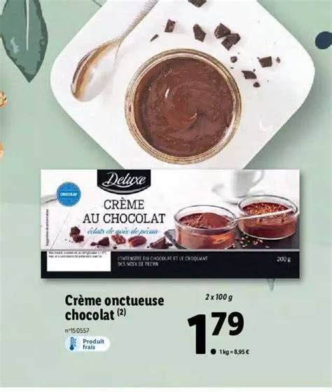 Promo Crème Onctueuse Chocolat Deluxe chez Lidl iCatalogue fr