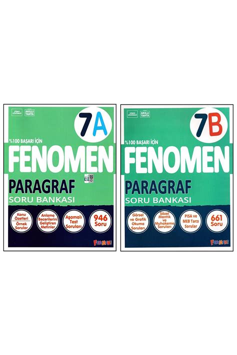 Fenomen Yayıncılık Fenomen 7 Sınıf Paragraf A B Soru Bankası 2