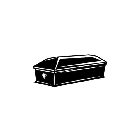 Um Vetor Preto E Branco De Um Caix O Vetor Premium
