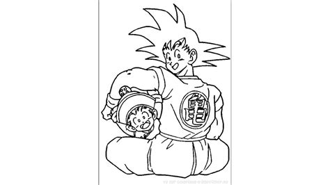 Dibujo De Dragon Ball Z Para Colorear Y Pintar