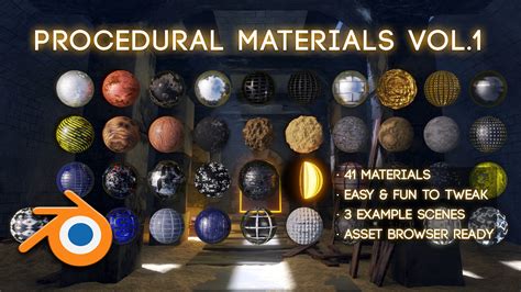 Procedural Materials Pack Blendernation
