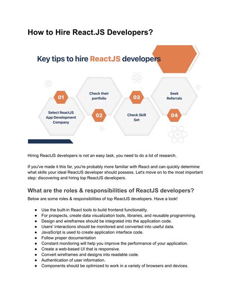 ppt tips to hire reactjs developers powerpoint presentation free download id 11464717
