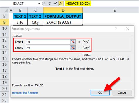 exact function in excel formula examples how to use exact