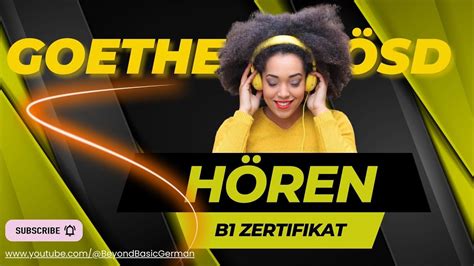 GOETHE ÖSD B1 ZERTIFIKAT HÖREN 2024 Modelltest 31 YouTube