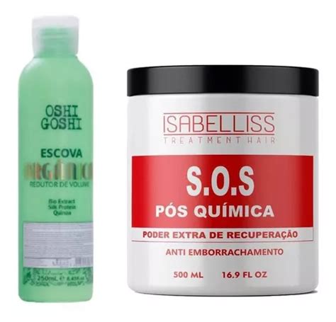 Kit Escova Progressiva Sem Formol Profissional Orgânica Liss MercadoLivre