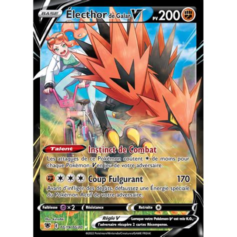 Électhor de Galar V EB10 TG19 TG30 Astres Radieux SWSH10 Carte