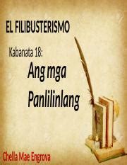 Kabanata Ng El Filibusterismo Mga Tauhan
