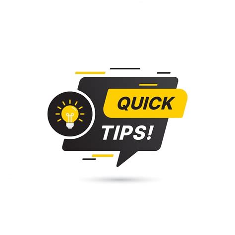 Premium Vector Quick Tips Helpful Tricks Vector Logo Icon Or Symbol