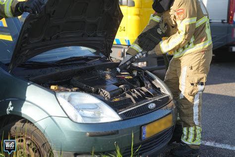 Auto Van Verdachte Raakt Oververhit Op Ringbaan Noord