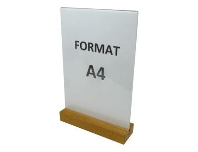 Stojak z plexi na ulotkę menu format A4 T pion 7794208841 oficjalne