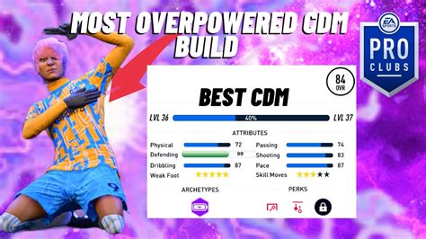 FIFA 23 Pro Clubs Best CDM Build Starter YouTube