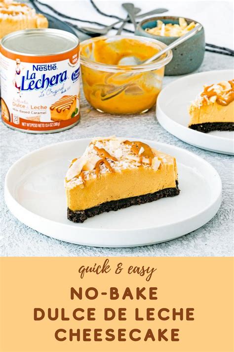 No Bake Eggless Dulce De Leche Cheesecake Cheesecake Recipes Vegan