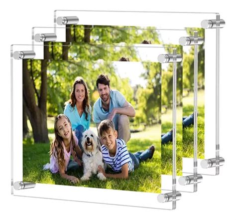 Marco Flotante De Acrílico Transparente Pared De 8 5x1 Envío gratis