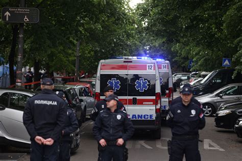 In Photos Aftermath Of Belgrade School Shooting