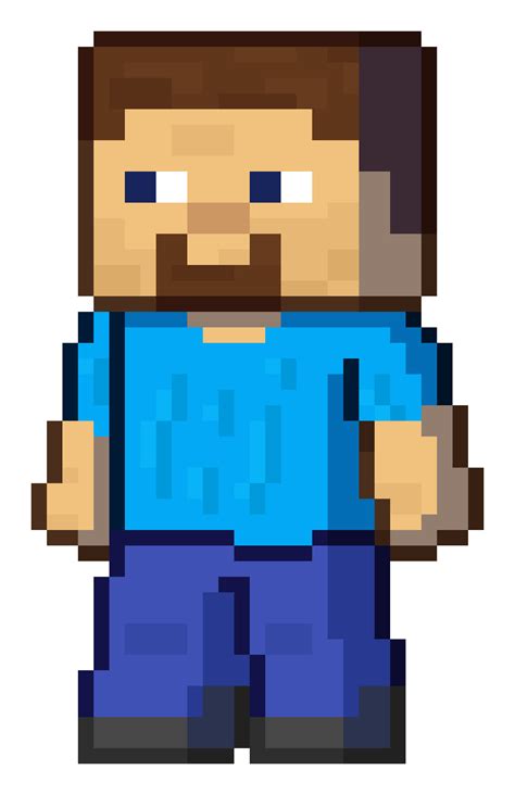 Minecraft Steve Pixel Art By Abdullahaswad Minecraft Steve Pi Nbkomputer