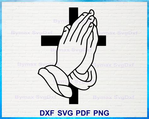 Praying Hands Svg Prayer Hands Svg Cross Svg Religious Svg