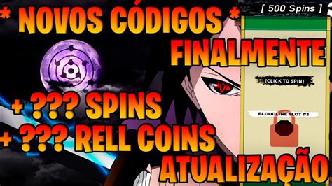 FINALMENTE NOVOS CÓDIGOS DE SPINS RELL COINS ATUALIZAÇÃO GEN 3