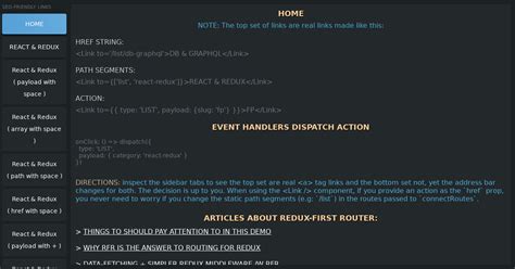 Redux First Router Demo Codesandbox