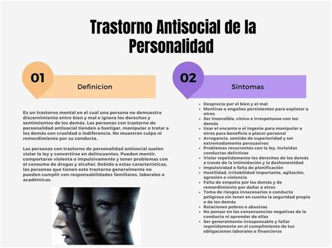 Síntomas comunes del trastorno de la personalidad antisocial