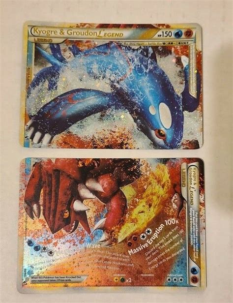 Kyogre And Groudon Legend Card