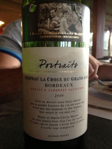 Maison Bouey Portraits Château La Croix du Grand Jard Bordeaux Vivino US