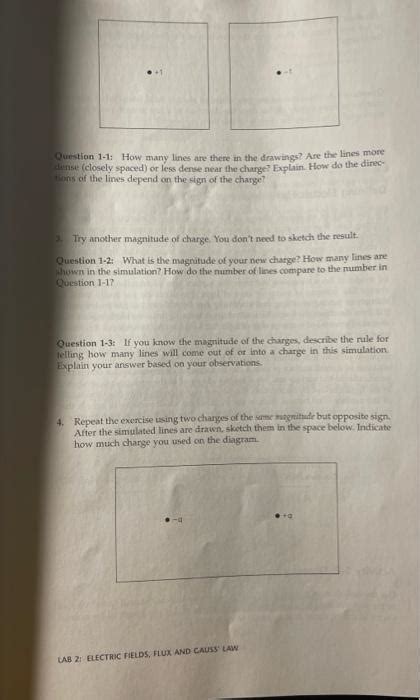 Pre Lab Preparation Sheet For Lab Electric Fields Chegg