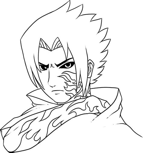 Sasuke para Colorir e Imprimir Muito Fácil Colorir e Pintar
