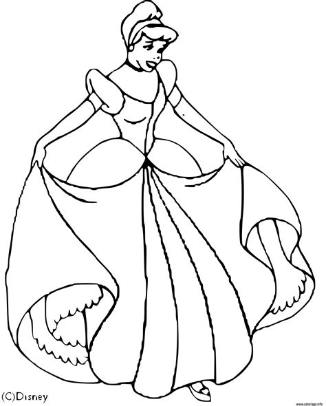 Coloriage Cendrillon Disney Dessin Cendrillon Imprimer