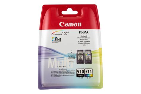 Tinteiro Original Original Canon PG 510 CL 511 Multipack Preto E