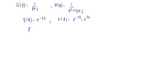 solved solve the following differential equations by using the convolution integral as in the