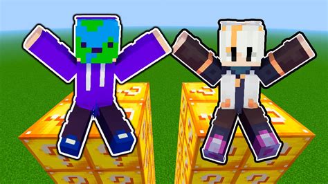 TROLLEÉ a mi Amigo ChuyMine con Lucky Blocks YouTube