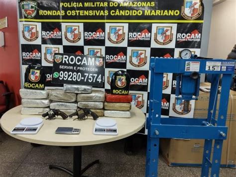 Rocam detém homem por tráfico de drogas e posse ilegal de arma de fogo