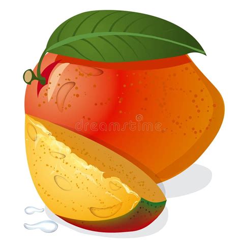 Desenhos Animados Da Manga Da Fruta Ilustração Stock Ilustração de